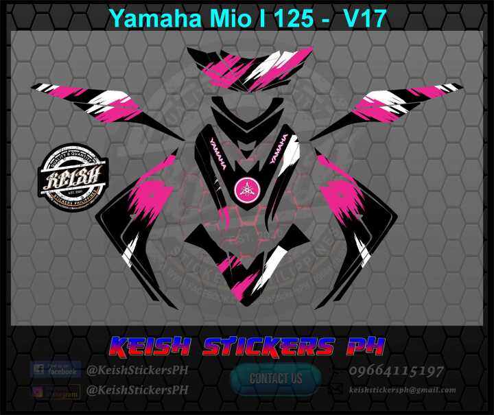 YAMAHA MIO I 125 DECAL KIT V17 | Lazada PH