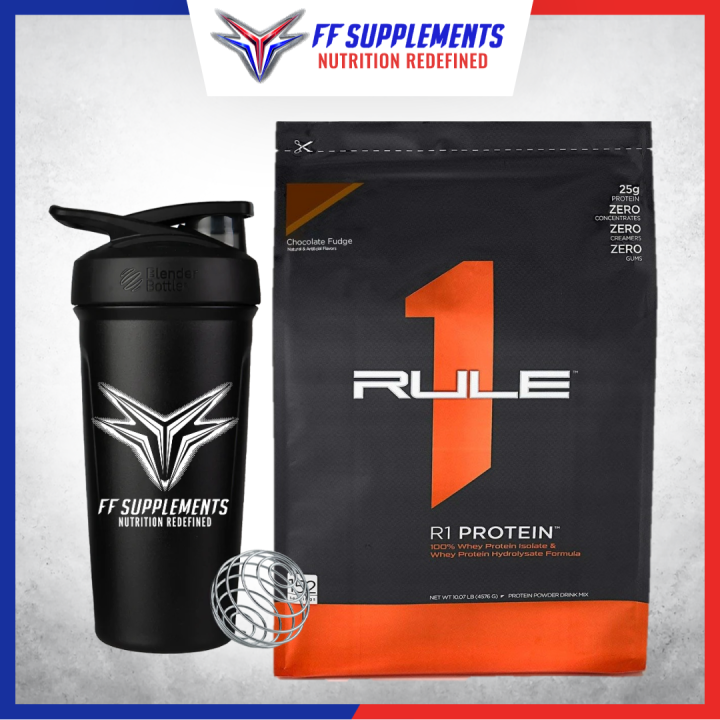 Rule 1 Isolate Whey Protein Isolate 10lbs with FF Shaker | Lazada PH