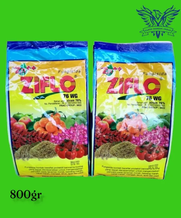 Fungisida Ziflo 76wg 800 Gram Plus Zink+ Bahan Aktif Ziram 76% | Lazada ...