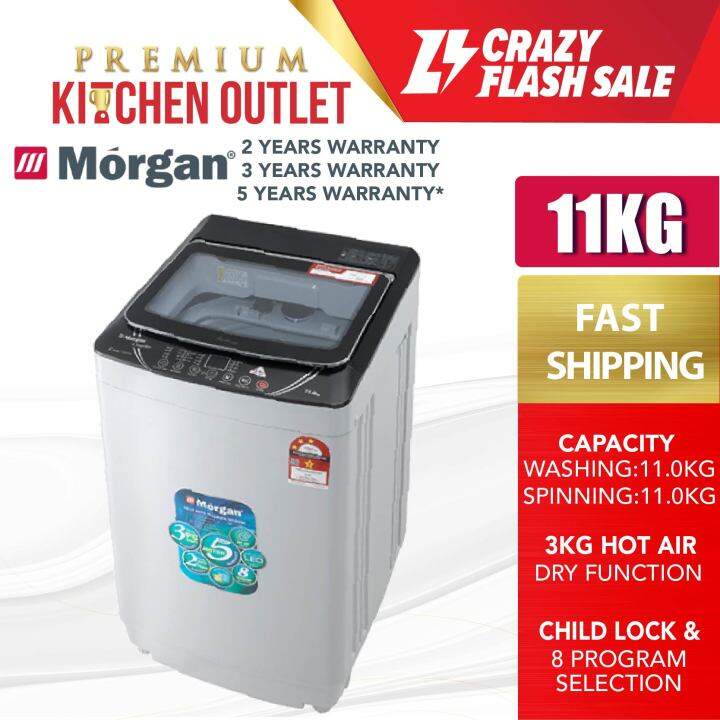 Morgan 11KG Fully Auto Washing Machine MWM-11 SAPPHIRE | Sharp 10KG ...