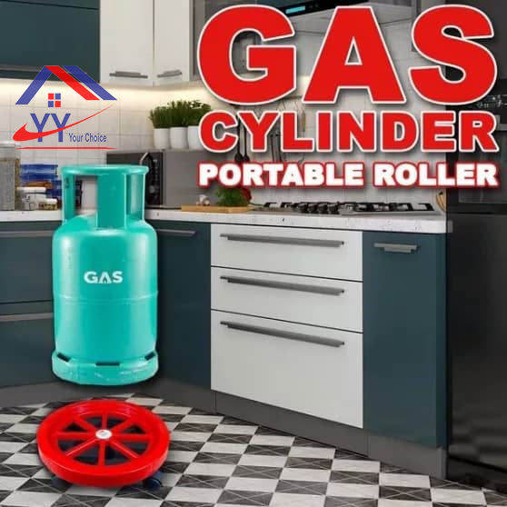 EXTRA THICK Multipurpose 5 WHEELS Gas Cylinder Tank Roller Trolley ...