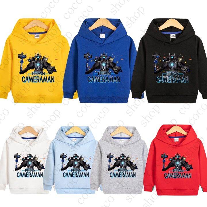 Skibidi Toilet Titan Cameraman Kids Cotton Hoodie Jacket Speaker Man ...