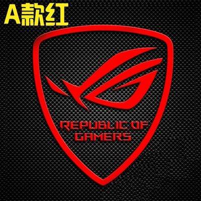 Asus ROG Republic of Gamers Metal Logo Sticker For Laptop Tablet ...