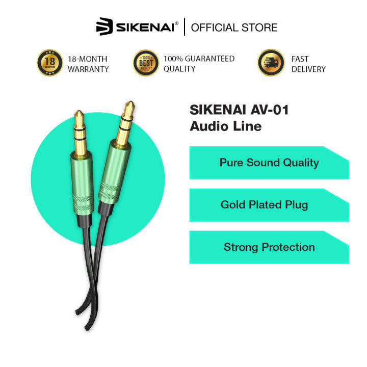 SIKENAI AV-01 Audio Line | Pure Sound Quality | Gold Plated Plug ...