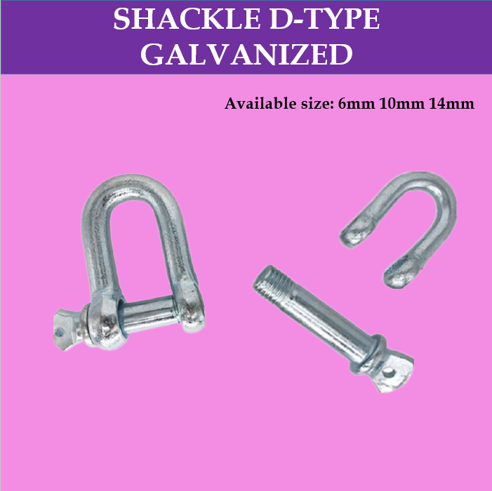 Lifting Equipment 6mm-10mm-14mm Shackle D type Shackle European Type ...