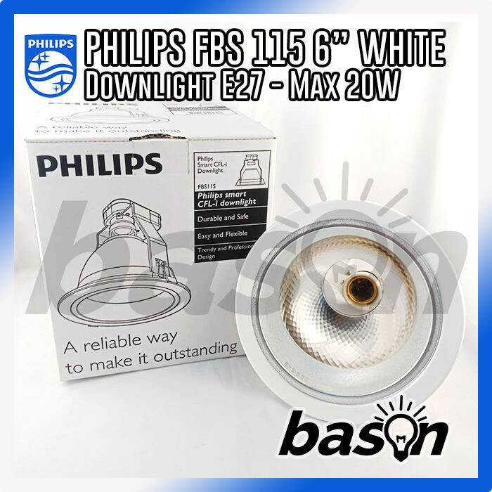 PHILIPS FBS 115 - Rumah Lampu Downlight 6 inch - Max 20W | Lazada Indonesia