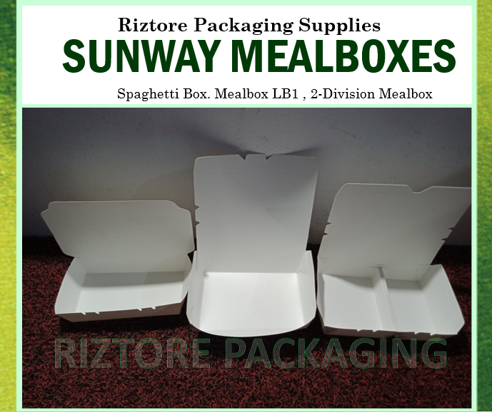 25 Pcs Meal box/Spag Box and 2 division laminated (Sunway) | Lazada PH