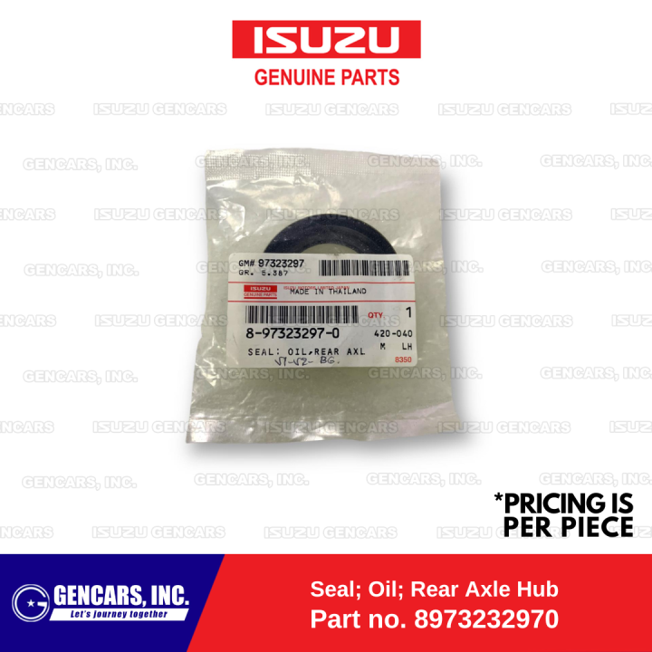 Isuzu Seal; Oil Rear Axle Inner for Travis 2020 (8973232970) (Genuine ...