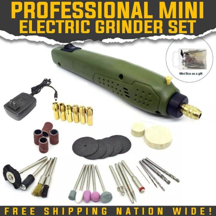 Professional Super Mini Electric Grinding Set 12V DC Drill Grinder Tool ...