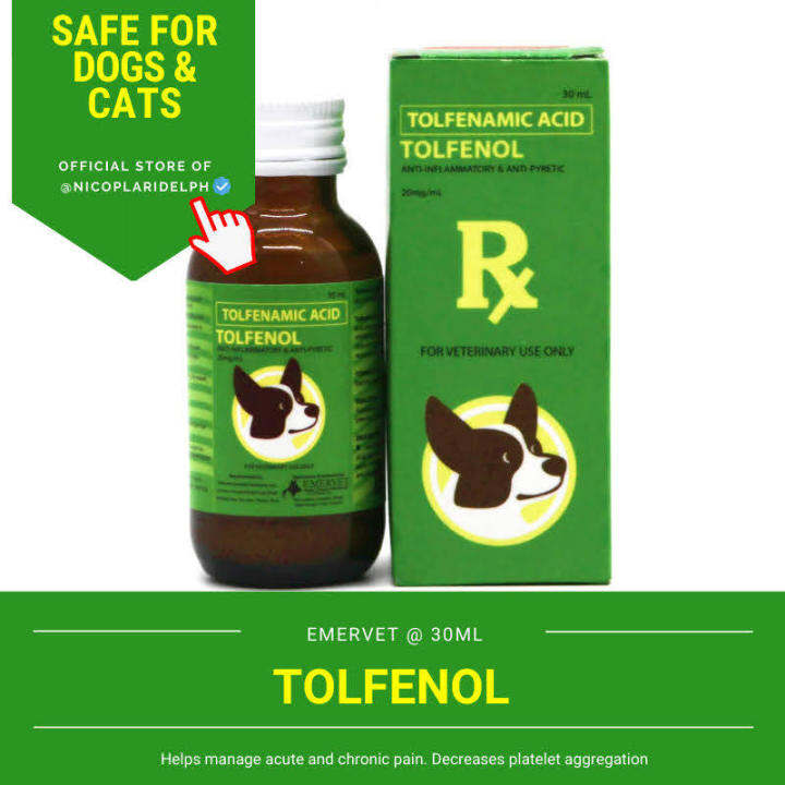 Tolfenol Helps Manage Acute and Chronic Pain in Dogs And Cats (30ml ...