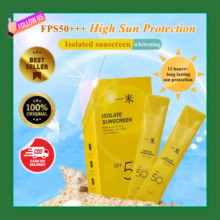 20PCS/Box Sunscreen Gel SPF50+ Sun Care Face and Body Whitening ...