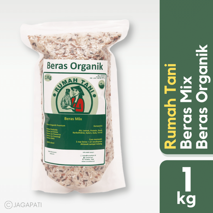 Beras Mix 1kg - Merek Rumah Tani - Rumah Tani Lestari - Yogyakarta ...