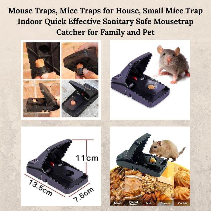 Mouse Traps, Mice Traps for House, Small Mice Trap Indoor Quick ...