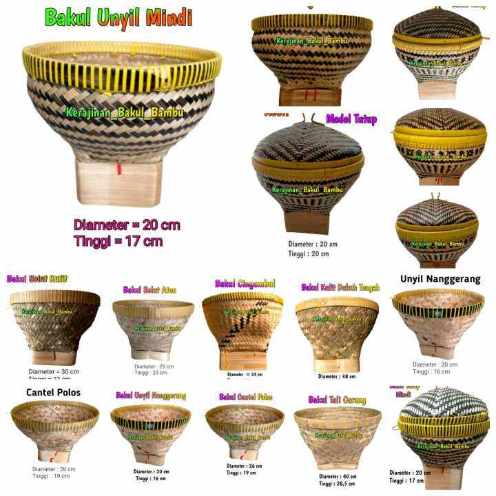 Bakul nasi Bakul koleksi tempat nasi bakul bambu boboko atau wakul seri ...