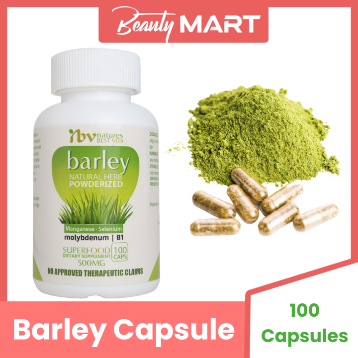 Pure Barley Capsules 100 Capsules 500mg | Lazada PH