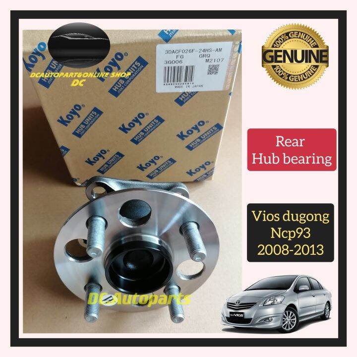 ORIGINAL KOYO TOYOTA VIOS DUGONG NCP93（2007-2013) REAR HUB BEARING | Lazada