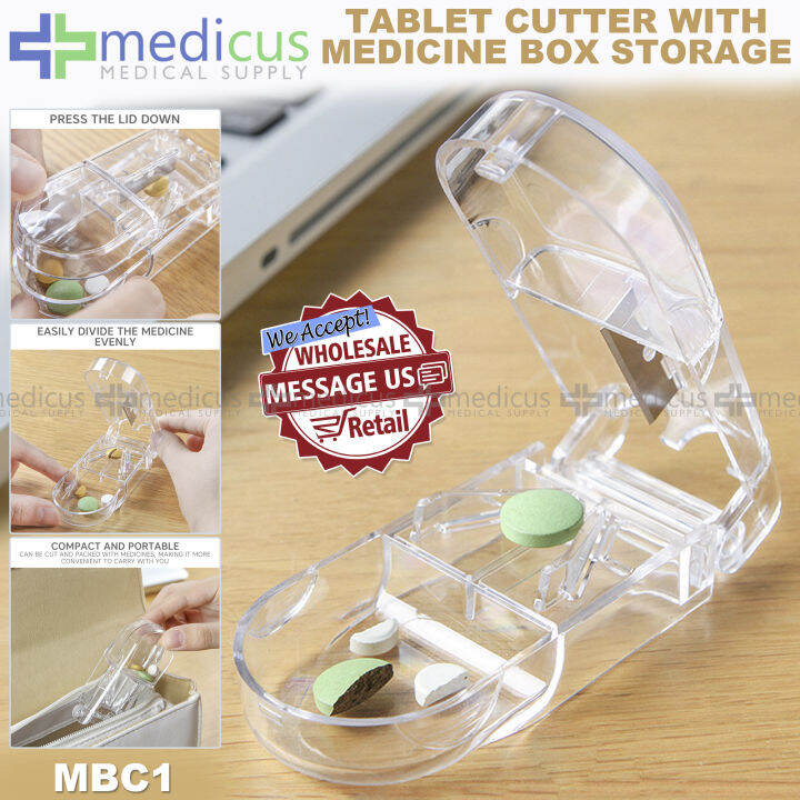 Medicus MBC1 Portable Pill Divider Pill Compartment Medicine Cutter ...