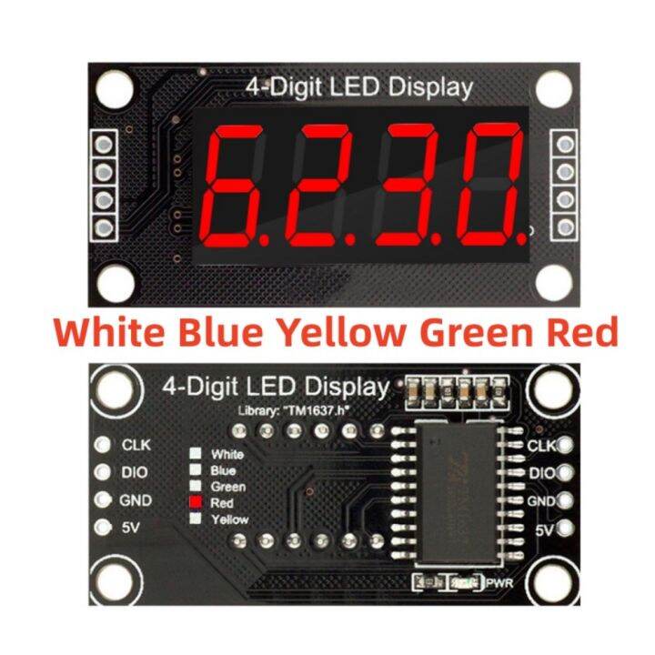 ∋ TM1637 LED Display Module 4 Digit 7 Segment 0.56 inch Time Clock ... ∋ TM1637 LED Display Module 4 Digit 7 Segment 0.56 inch Time Clock ...