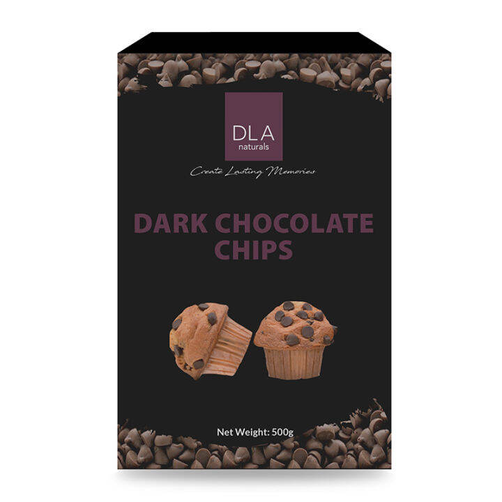 { DLA } Dark Chocolate Chips Compound Size 500 g. | Lazada.co.th