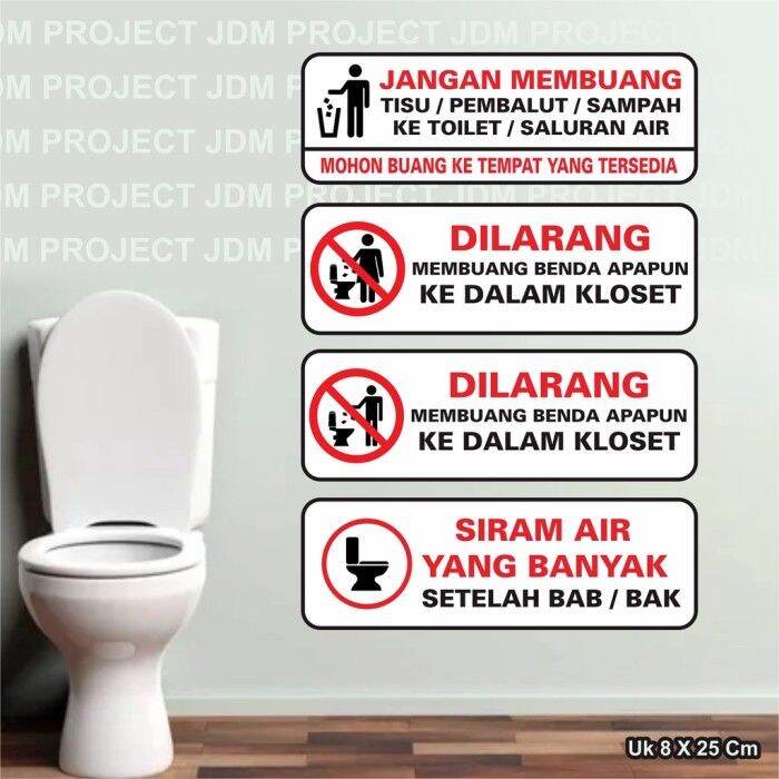 STICKER TOILET STIKER TOILET JDM | Lazada Indonesia