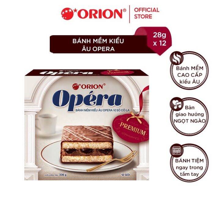 Bánh mềm Orion Opéra vị socola 336g tại Bách hóa XANH