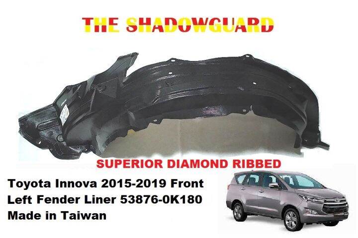 Toyota Innova 2015-2019 Front Left Fender Liner 53875-0K170 RIBBED ...