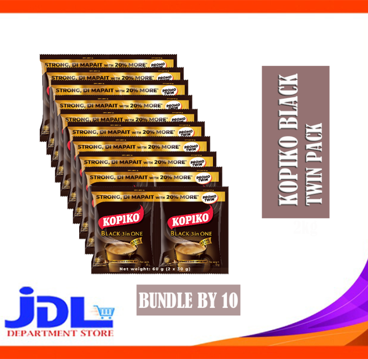 JDL KOPIKO BLACK 3IN ONE TWIN PACK ( BUNDLE BY 10 ) | Lazada PH