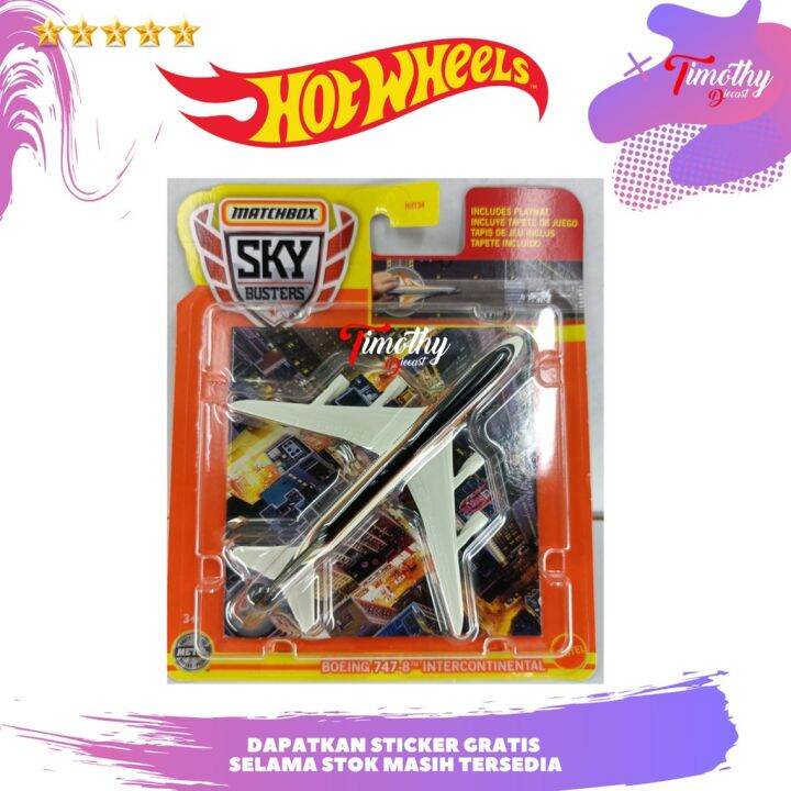 MatchBox Sky Busters Boeing 747-8 Intercontinental Jet Timothy Diecast ...