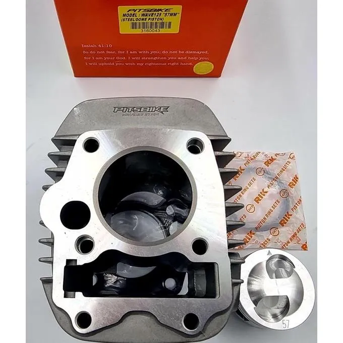 Pitsbike Cylinder Block kit Steel xrm125 rs125 Wave125 carb type 52.4mm ...