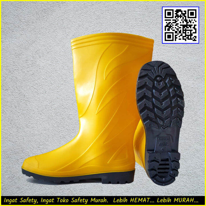 Sepatu Boots APD Medis Kuning Kerja Proyek Safety Shoes | Lazada Indonesia