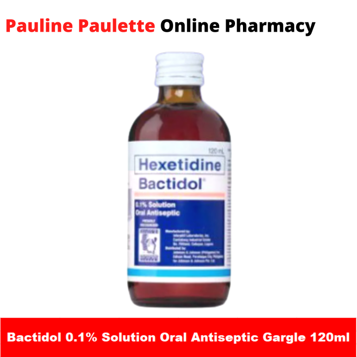 Bactidol 0.1% Solution Oral Antiseptic Gargle 120ml | Lazada PH