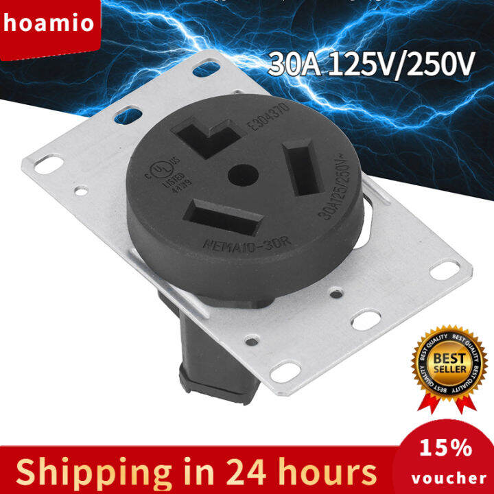 Receptacle Outlet Power Socket US Standard 3 Hole 30A 125V 250V NEMA 10 ...