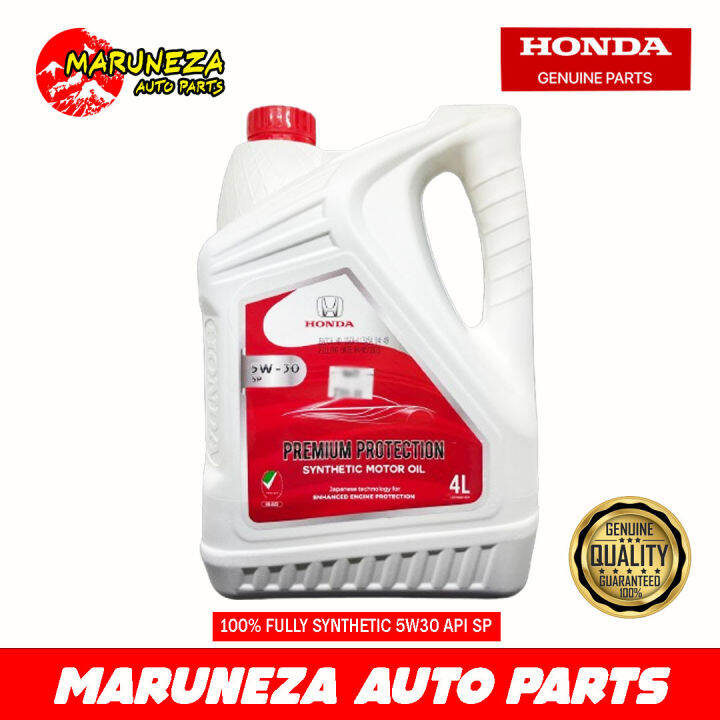 Honda Genuine Engine Oil Fully Synthetic 5W30 API SP 4L [Gallon ...