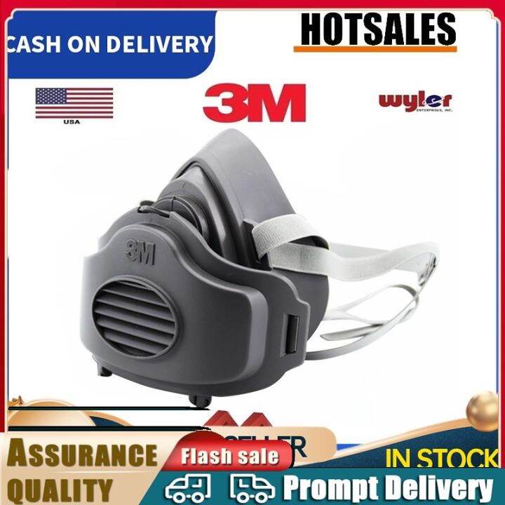 3M 3200 Single Cartridge Half Facepiece Respirator Industrial Gas Mask ...