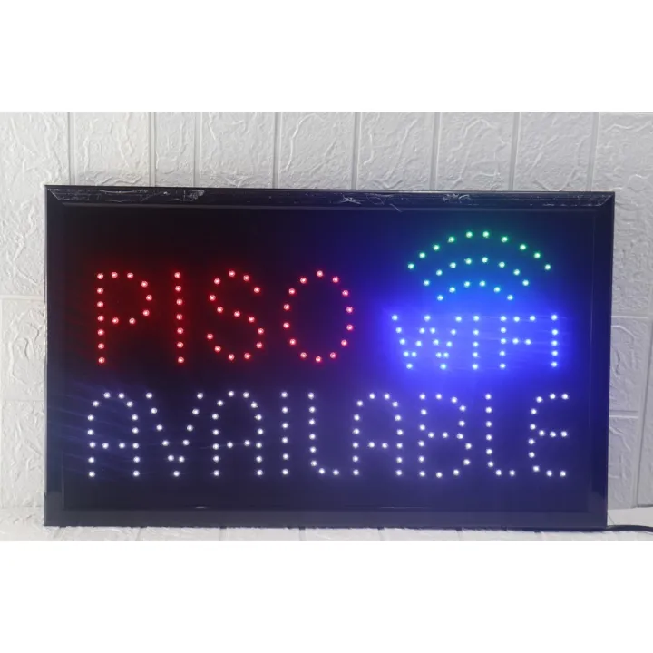 LED SIGN "PISO WIFI AVAILABLE ''GPM | Lazada PH