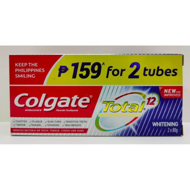 Colgate Total Whitening 2 x 80g Twin Pack | Lazada PH