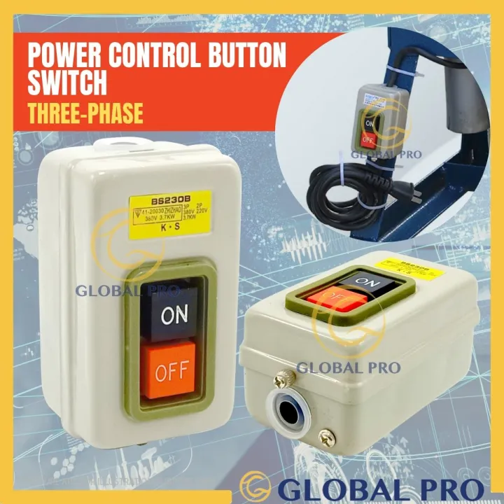 BS216B / BS230B Power Control Push Button Switch Three-Phase Motor ...