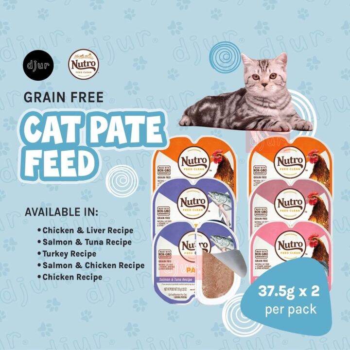 NUTRO Grain Free Cat Food Pate Feed Clean 37.5g x 2 Bundle | Lazada PH
