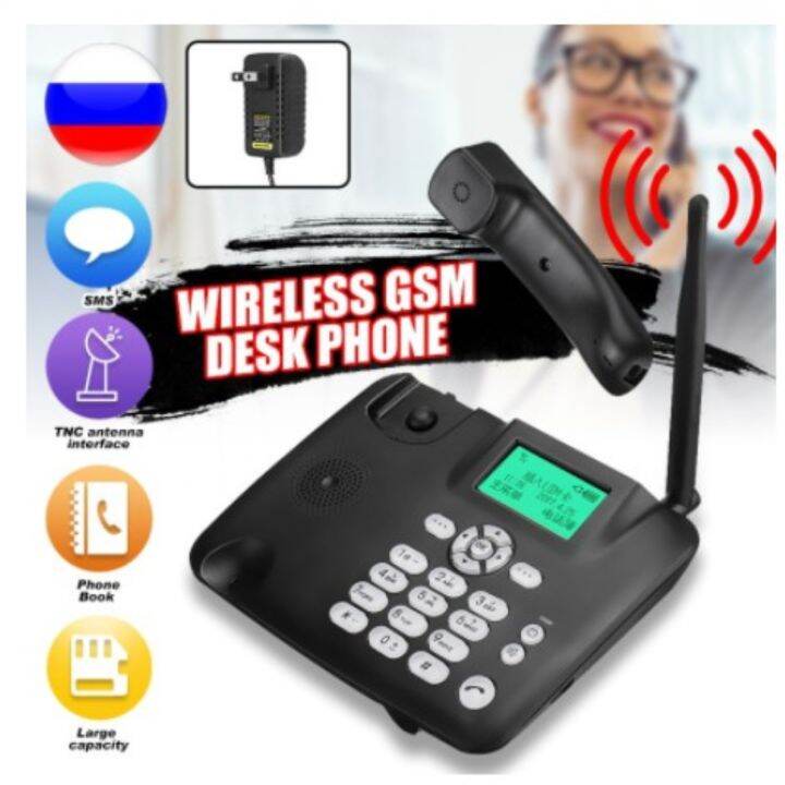 Hot ♠ 【Stock】Wireless GSM Desk Mobile Phone SIM Card TNC Fixed ...