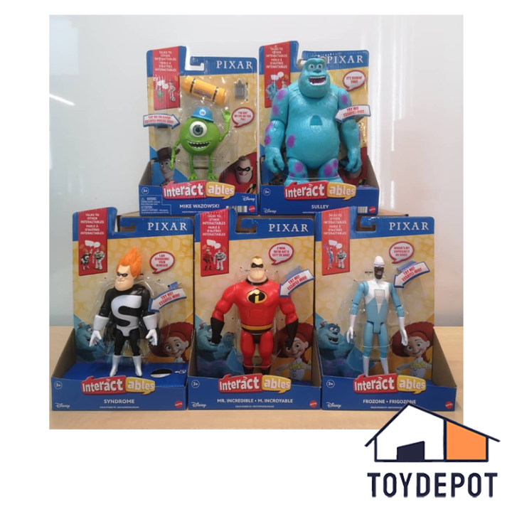 Mattel Pixar Interactables Talking Action (Mike Wazowski, Sulley, Mr ...