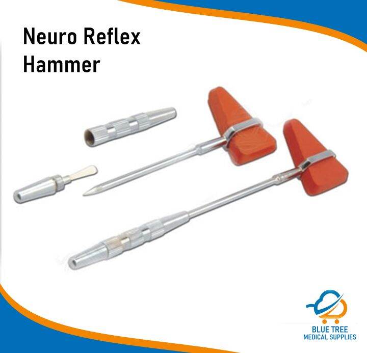 Neuro Reflex Hammer Neuro Hammer with Brush and Pin Size 7-1/2" Length ...