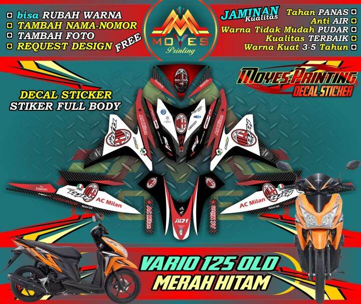 stiker vario 125 old decal vario 125 fi sticker vario 125 pgm fi ...