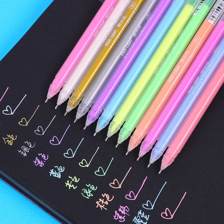12color Highlight Color Highlighter Sketch Markers Art Markers Color ...