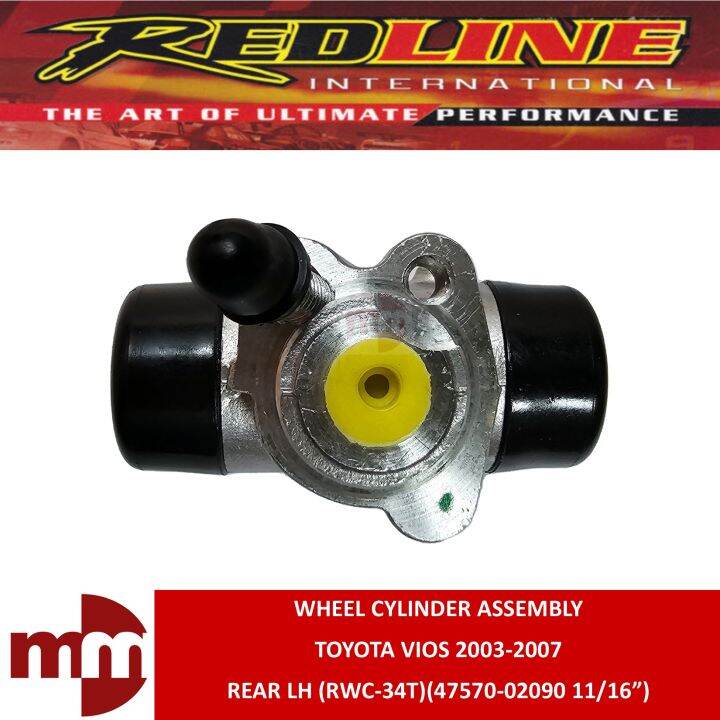 REDLINE Wheel Cylinder Assembly for TOYOTA VIOS 2003-2007 REAR RH / LH ...