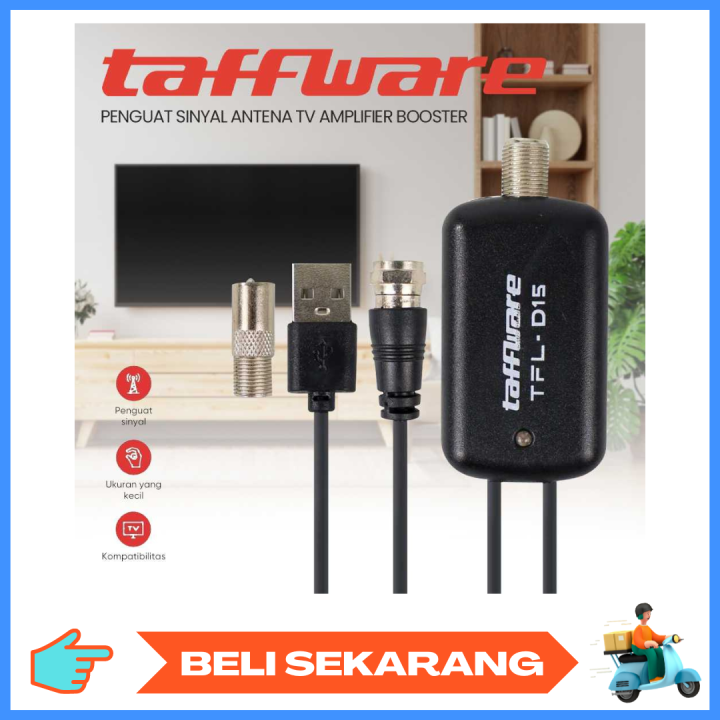 Amplifier Penguat Sinyal Antena TV Digital Amplifier Signal Booster DVB-T2 DVB-T, ISDB-T, DMB-T ...