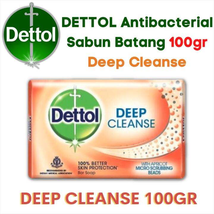 Dettol Deep Cleanse Anti Bakteri Sabun Batang 100g | Lazada Indonesia
