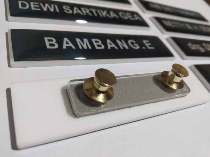 Papan Nama Bhayangkari 2x8 Papan Nama Persit 2x8 Name tag Bhayangkari ...