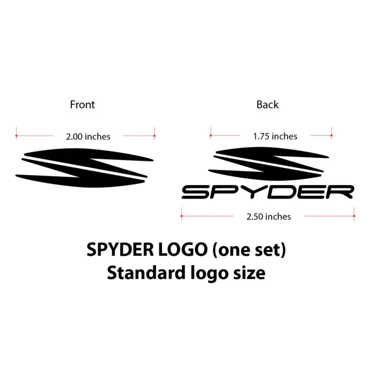 Spyder Helmet Logo one set- cutout sticker | Lazada PH