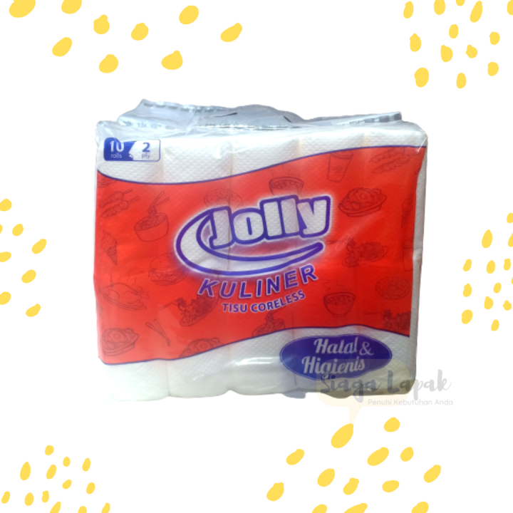 Tisu Jolly Kuliner Coreless Kuliner isi 10 Roll 2 ply | Lazada Indonesia