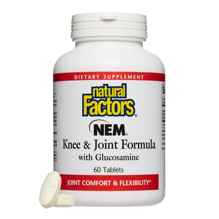 Natural Factors, NEM Knee & Joint Formula with Glucosamine, 60 Tablets ...